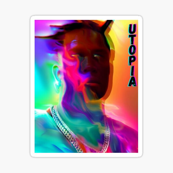 "Travis Scott Utopia" Sticker for Sale by Ansh Arya | Redbubble