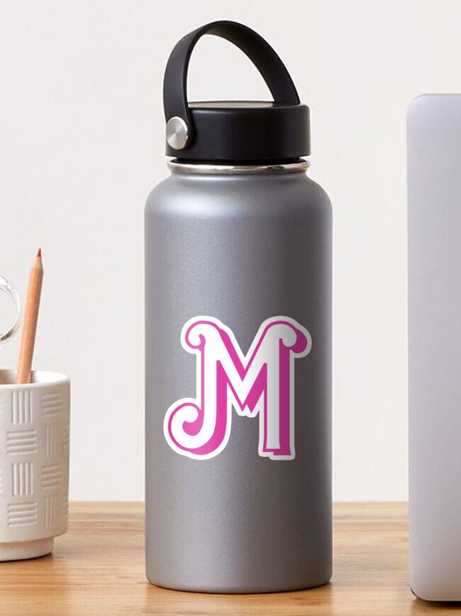 "Bubble Pink Letter M - Monogram - Initial - Alphabet" Sticker for Sale ...