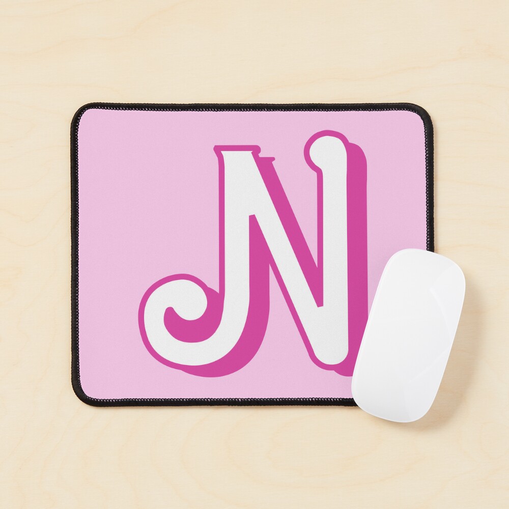 "Bubble Pink Letter N - Monogram - Initial - Alphabet" Sticker for Sale ...