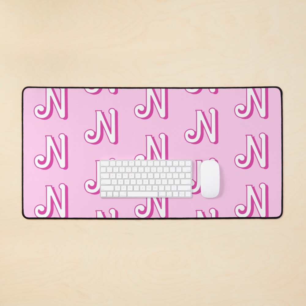 "Bubble Pink Letter N - Monogram - Initial - Alphabet" Sticker for Sale ...