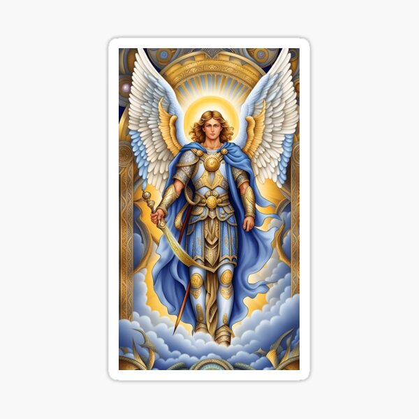 "Archangel Michael A I Protector Angel" Sticker for Sale by ...