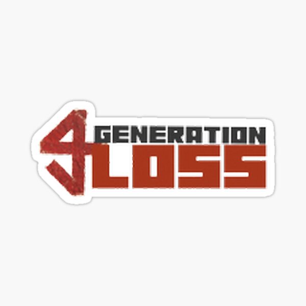 "Generation Loss logo Sticker" Sticker for Sale by Rodayna Elnaggar ...