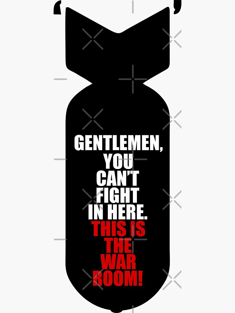 "This Is The War Room!" Sticker for Sale by PKHalford | Redbubble