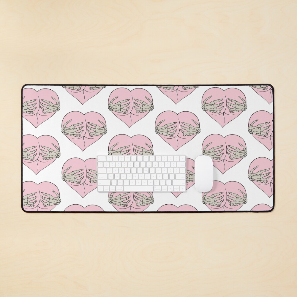 "Pink Heart Butt Hug Skeleton Hands" Sticker for Sale by IsabelleBellino | Redbubble