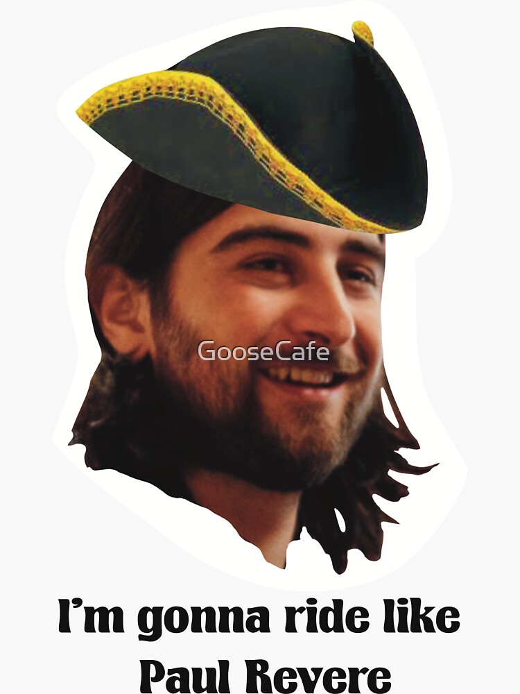 "Noah Kahan Paul Revere Lyrics Funny" Sticker for Sale by GooseCafe ...