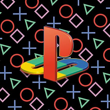"PS2 Buttons Repeating Logo" Sticker for Sale by Barking-Goose | Redbubble