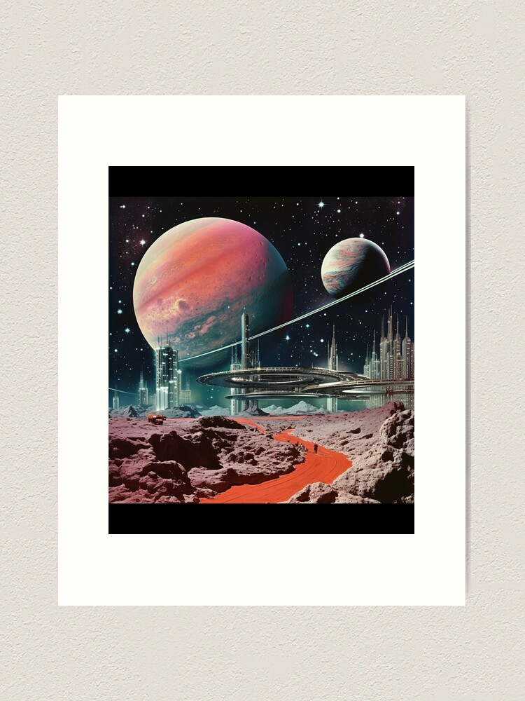 Retro Outer Space Art
