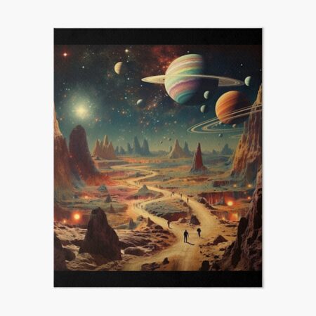 Retro Outer Space Art