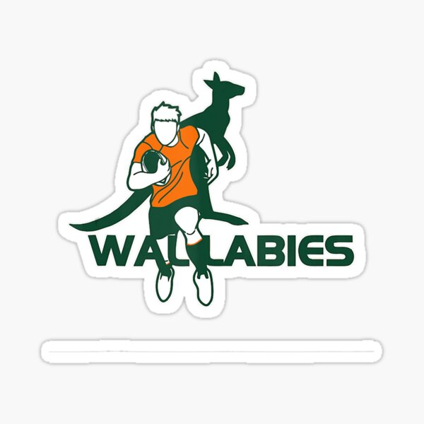 "Aussies Wallabies Australia Rugby Team" Sticker for Sale by ...