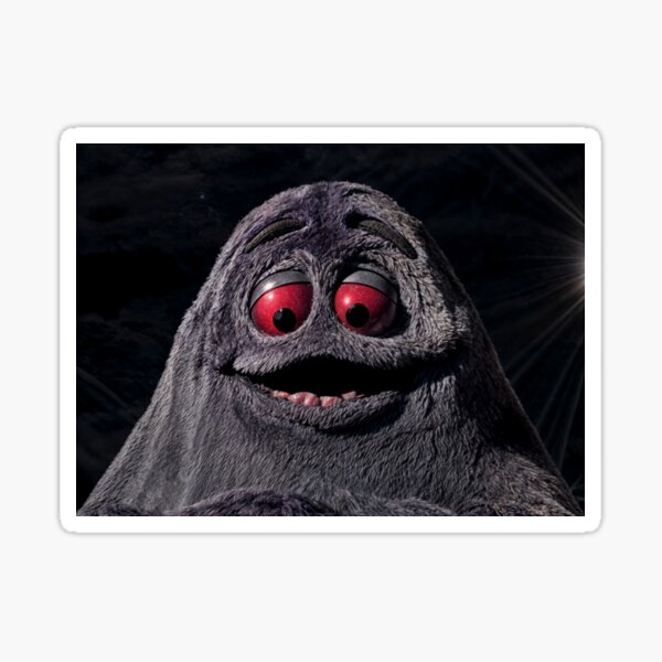 "Cursed Photorealistic Grimace" Sticker for Sale by cparks13 | Redbubble