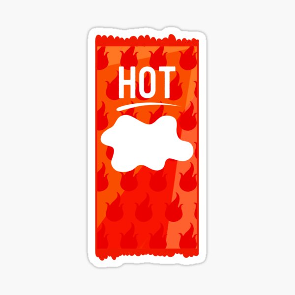 "Taco Bell - Hot" Sticker for Sale by StickyBunCo | Redbubble