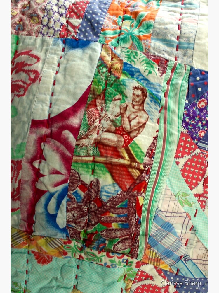 "Hawaiian vintage quilt scrap" Poster by ClarissaSharp | Redbubble