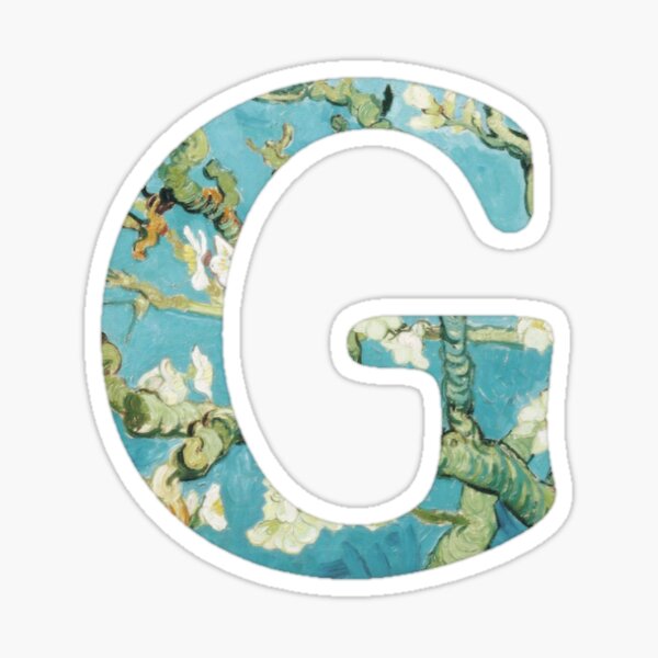 "G nature art sticker" Sticker by mothernatural | Redbubble