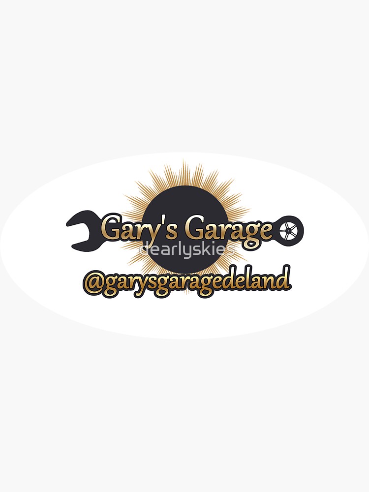 "Gary's Garage Logo" Sticker for Sale by dearlyskies | Redbubble