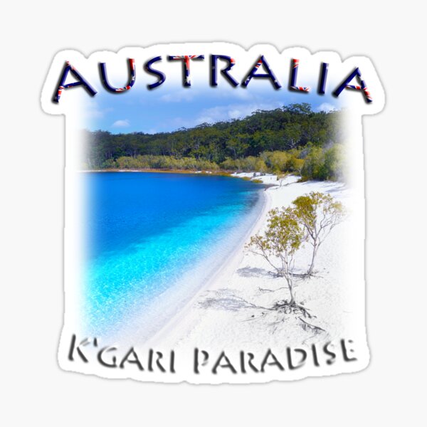 "Australia, Queensland - K'gari Paradise" Sticker for Sale by Adam ...