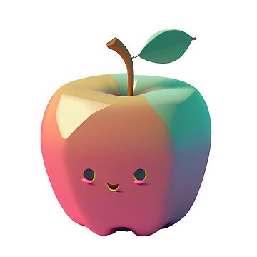 "Multi-colored apple, Low poly style" Sticker for Sale by fringze ...