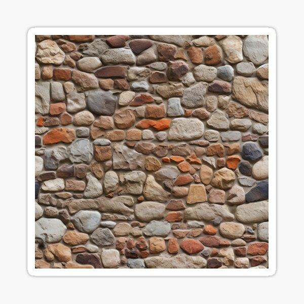 "Old Stone Wall Texture" Sticker for Sale by Sturdust | Redbubble