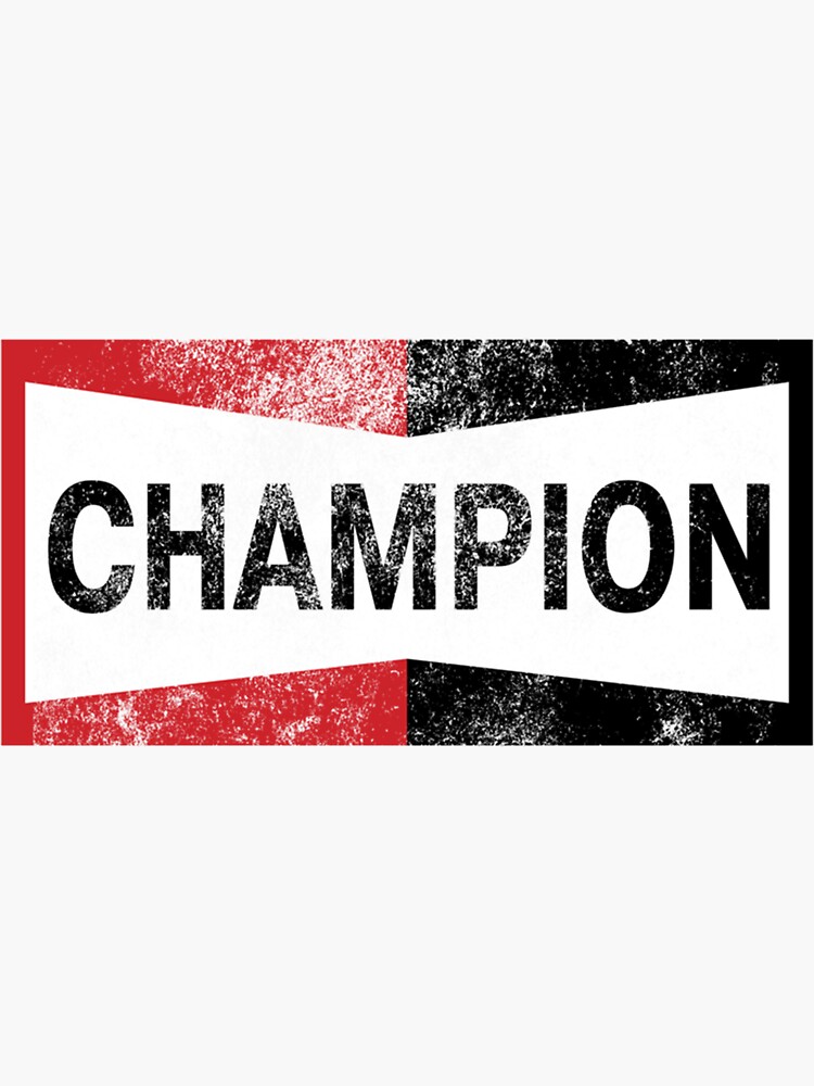 "Champion Vintage Logo" Sticker for Sale by HeatherMeara | Redbubble