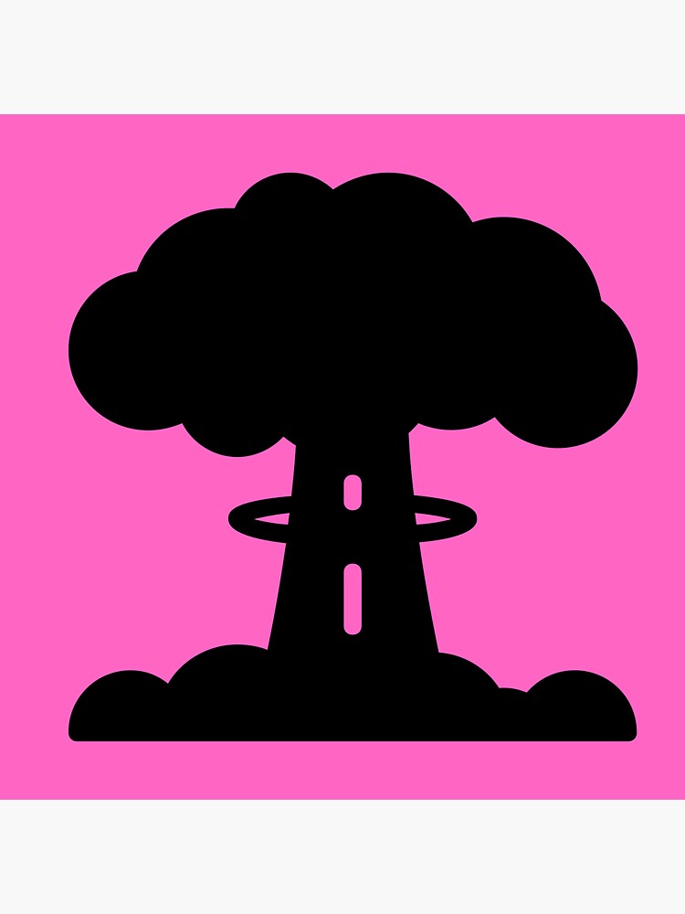 "Barbie x Oppenheimer Hot Pink Collab Logo" Sticker for Sale by shmow ...