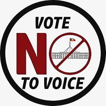 "Vote no to voice" Sticker for Sale by King Joe | Redbubble