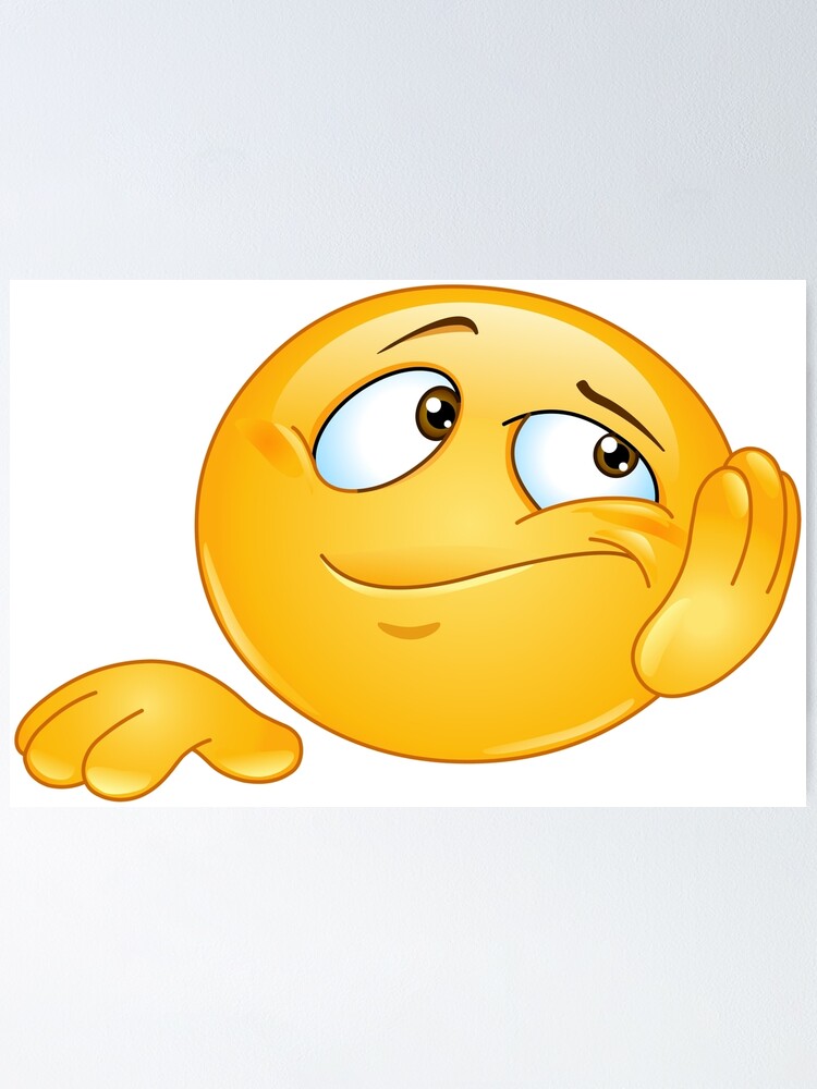 "Bored Emoticon" Poster for Sale by Yael Weiss | Redbubble