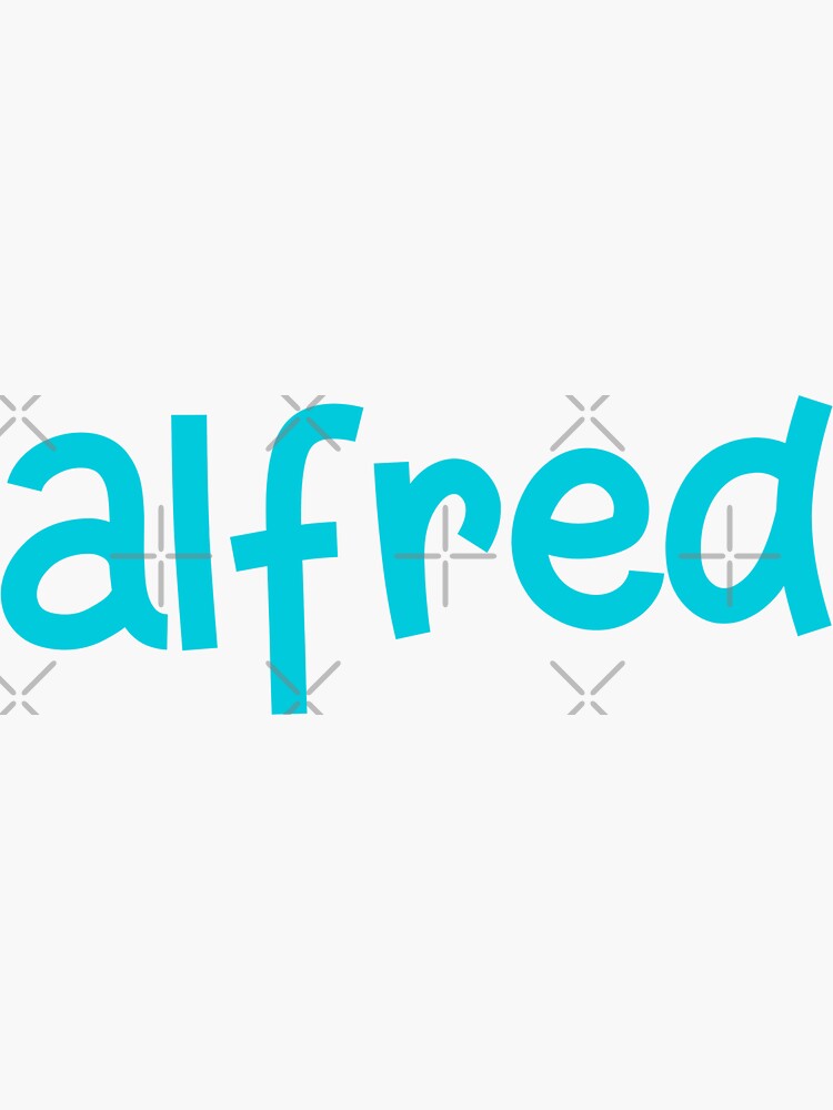 "Alfred, Funny Cool Best color art" Sticker for Sale by artdragongift ...