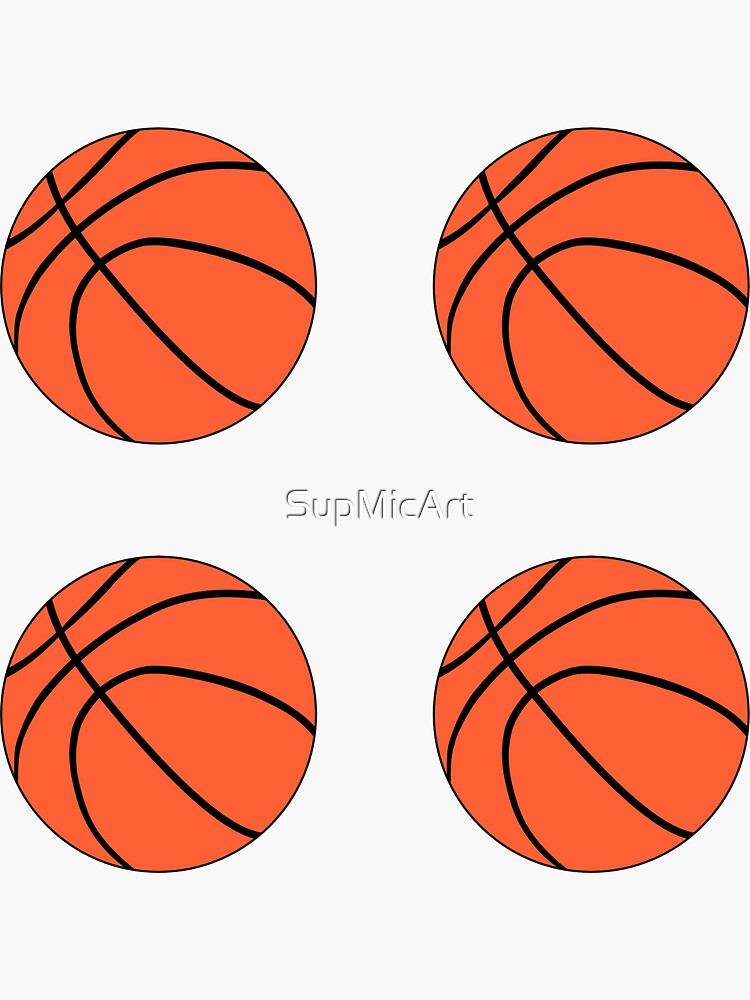 "Basketball ball pack" Sticker for Sale by SupMicArt | Redbubble