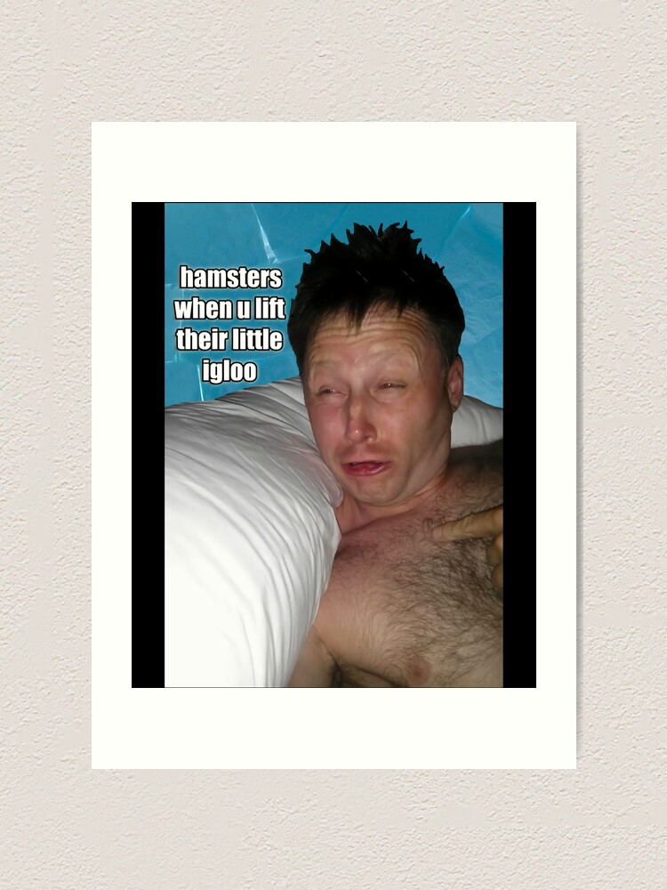 "Limmy Waking Up Guy Meme" Art Print for Sale by malindav-anwink ...