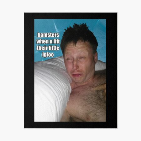"Limmy Waking Up Guy Meme" Art Board Print for Sale by malindav-anwink ...