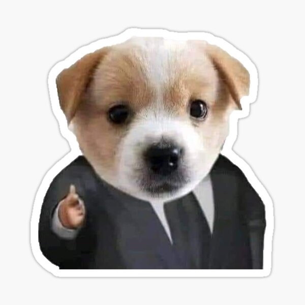 "office dog 2" Sticker for Sale by goon-street | Redbubble