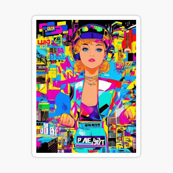"Flashback '80s: A Journey Through the Decade" Sticker for Sale by ...