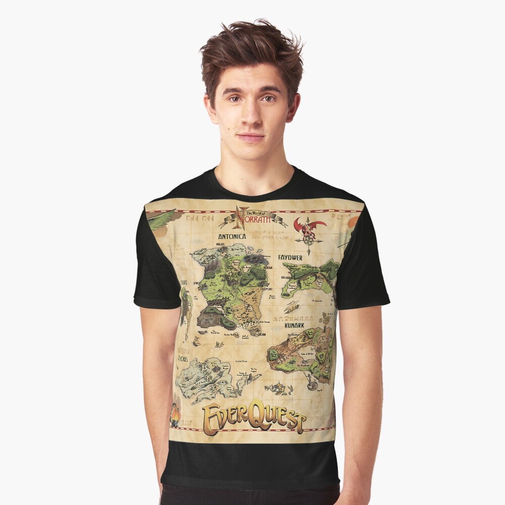 "Everquest World of Norrath Map . " Sticker for Sale by jaharsenist ...