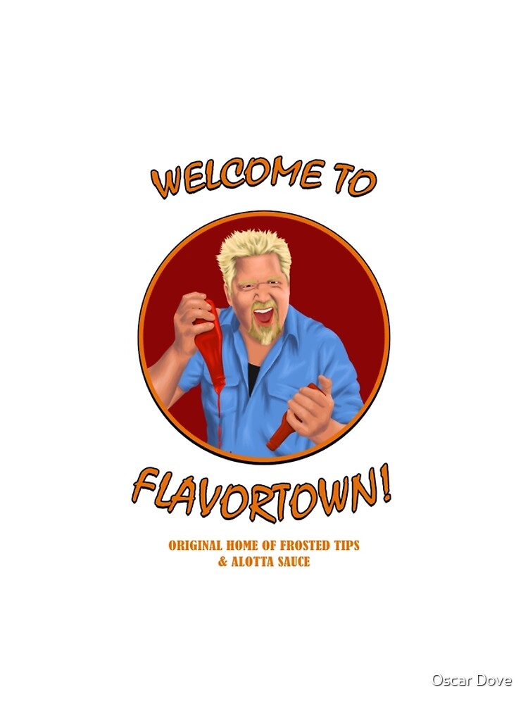 "Welcome to Flavortown Guy Fieri" Graphic T-Shirt Dress for Sale by ...