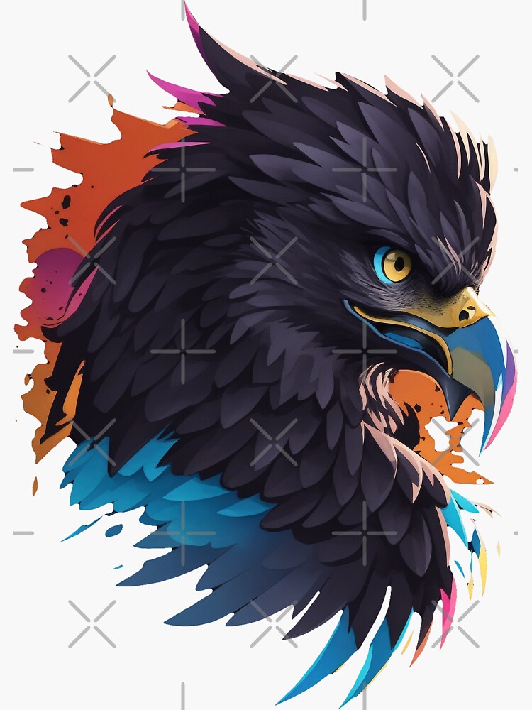 "Agila Colors - Colored Eagle" Stickerundefined by Chemikal1993 | Redbubble