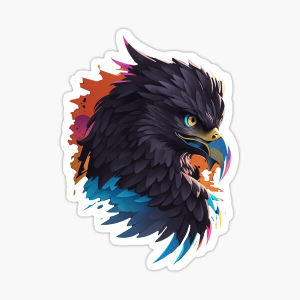 "Agila Colors - Colored Eagle" Stickerundefined by Chemikal1993 | Redbubble