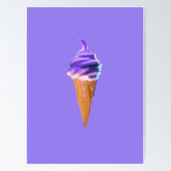 "Velvet purple ice cream | art-with-ears" Poster for Sale by suiff-y ...
