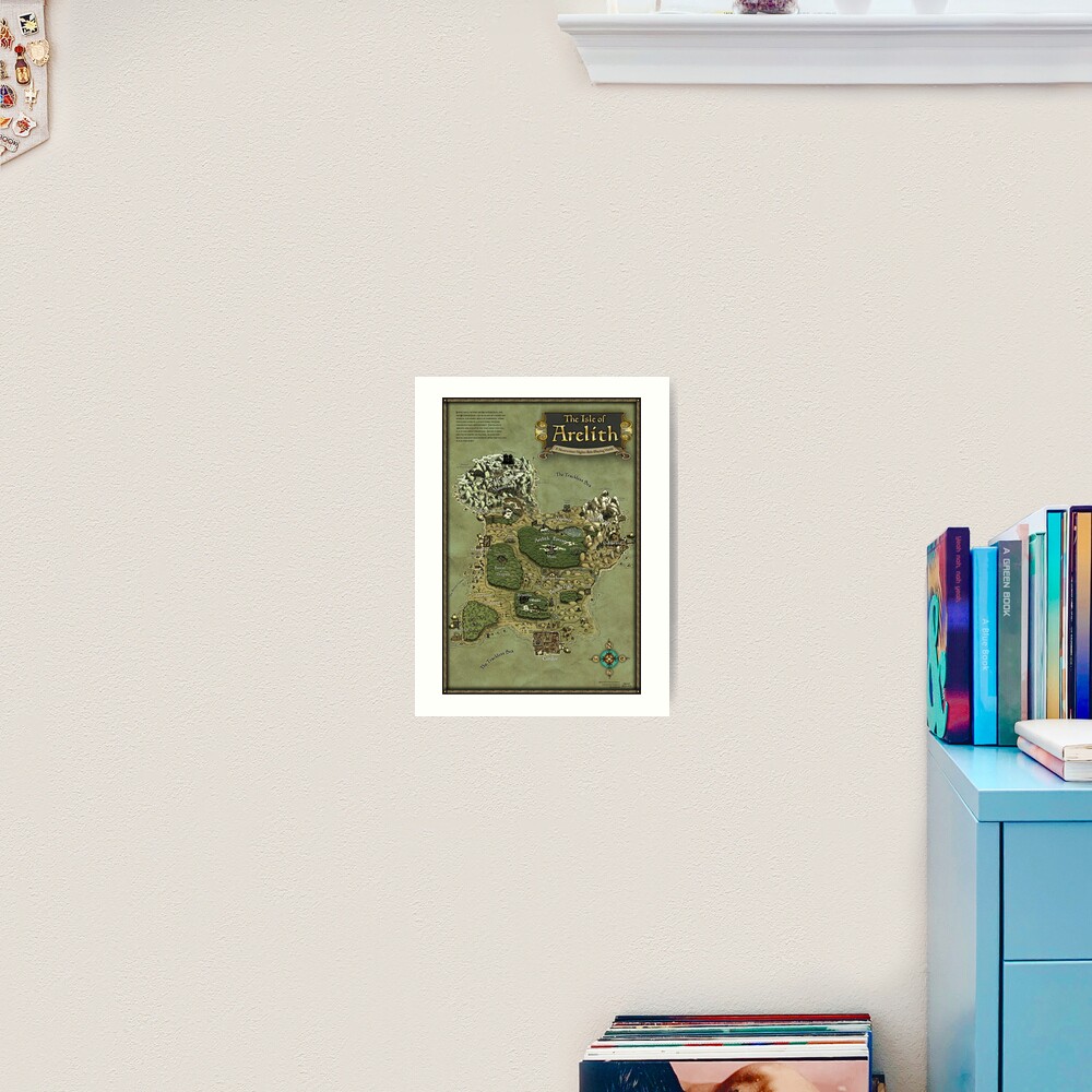 "Arelith Map" Art Print for Sale by Artos | Redbubble