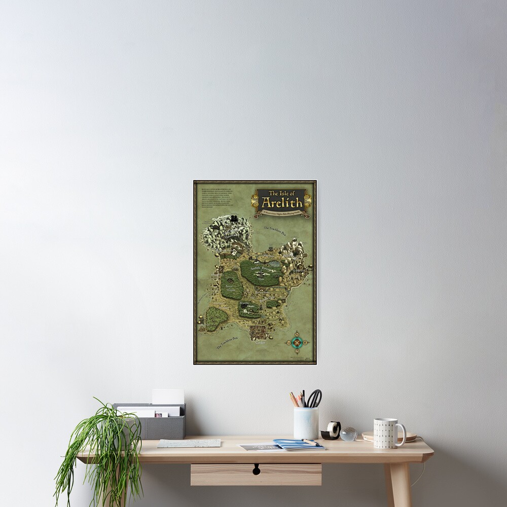 "Arelith Map" Poster for Sale by Artos | Redbubble