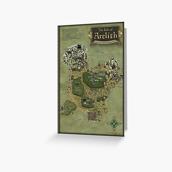 "Arelith Map" Greeting Card by Artos | Redbubble