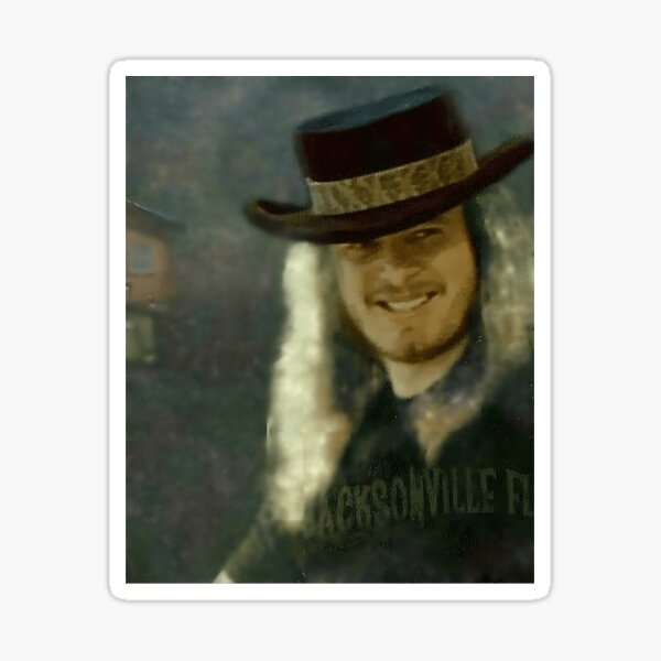 Ronnie Van Zant Graphic Sticker For Sale By Asademgbadad Redbubble