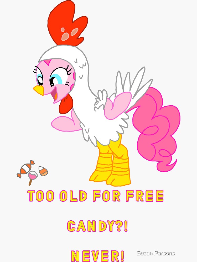 "Chicken Pinkie Pie ( Show Accurate Colours ) " Sticker for Sale by ...