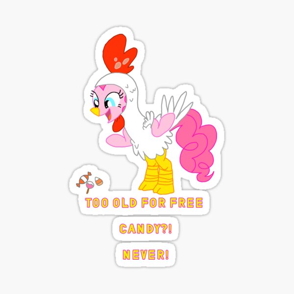 "Chicken Pinkie Pie ( Show Accurate Colours ) " Sticker for Sale by ...