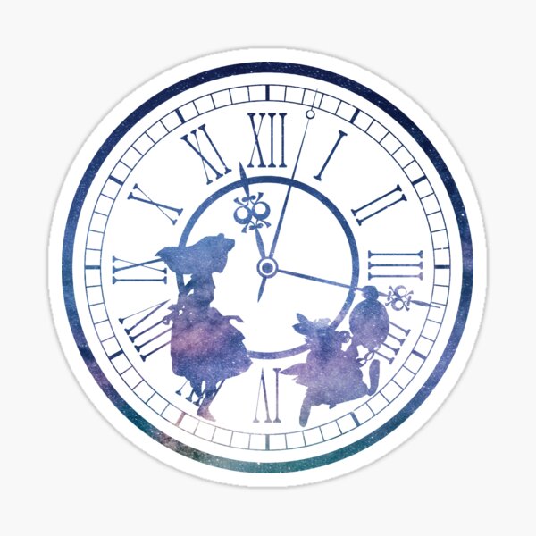 "Time. Alice in Wonderland" Sticker for Sale by margindot | Redbubble
