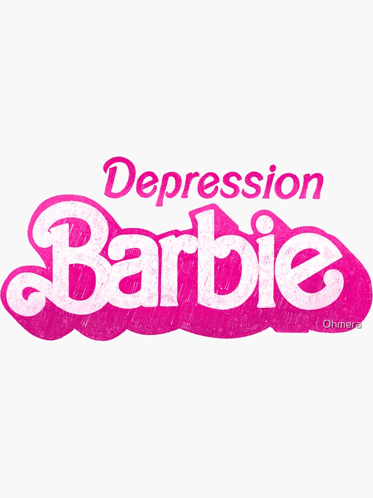 "Depression Barbie" Sticker for Sale by Ohmera | Redbubble