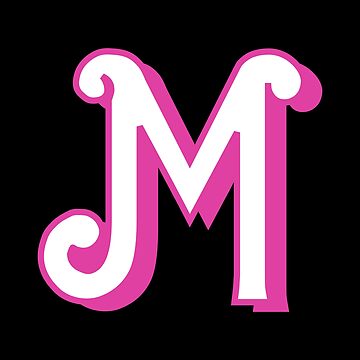"Bubble Pink Letter M Sticker Pack - Monogram - Initial - Alphabet ...