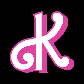 "Bubble Pink Letter K Sticker Pack - Monogram - Initial - Alphabet ...