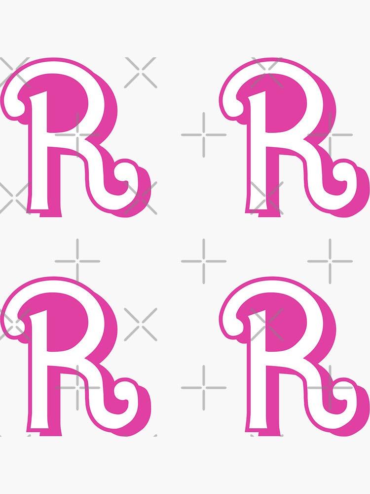 "Bubble Pink Letter R Sticker Pack - Monogram - Initial - Alphabet ...
