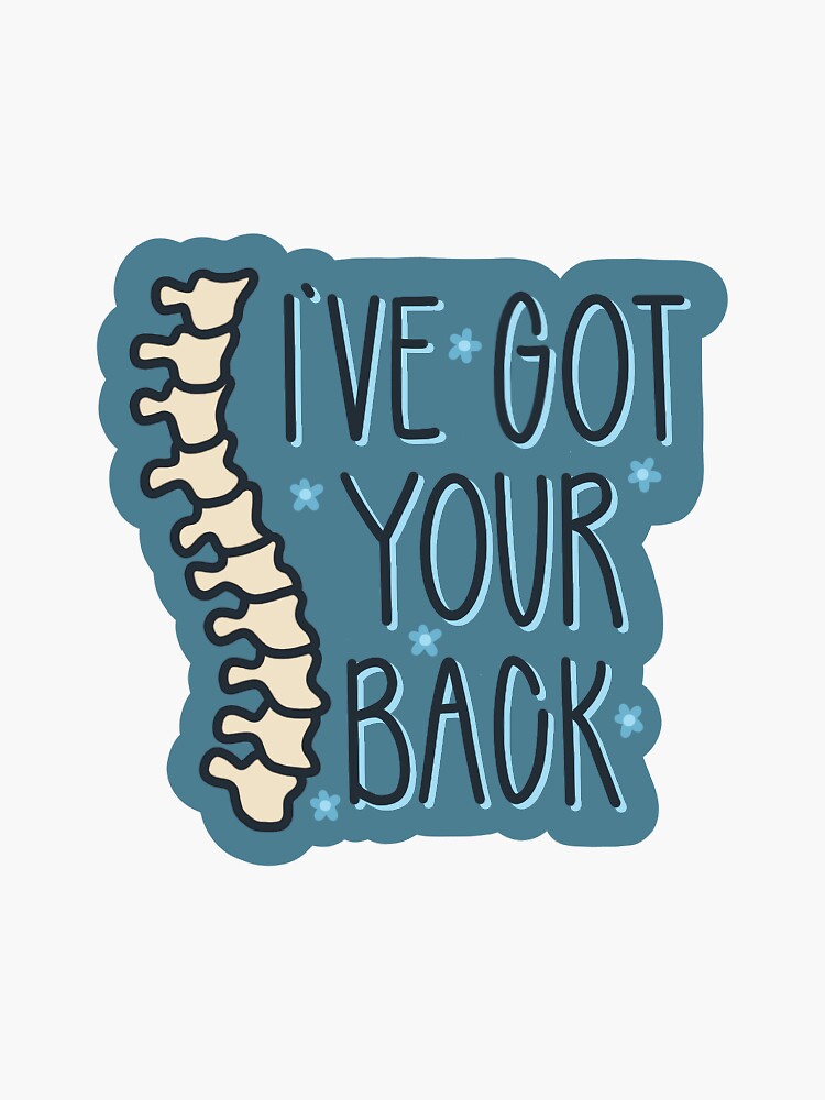 "I've got your back" Sticker for Sale by chelseajgray | Redbubble