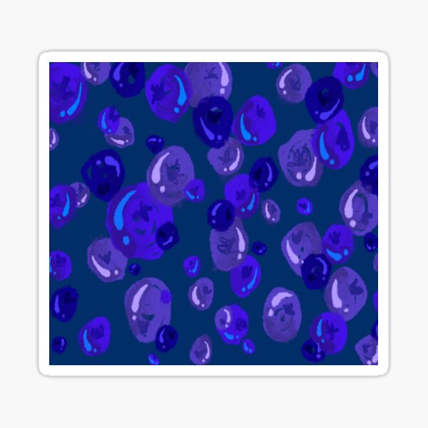 "Blue Blueberries" Sticker for Sale by Pelagic-era48 | Redbubble