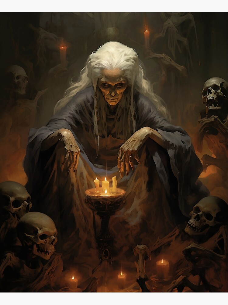 "Old Witch Crone in her Lair" Sticker for Sale by 2Shooze | Redbubble